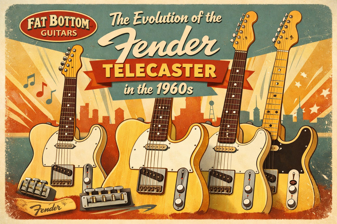 The Evolution of the Fender Telecaster in the 1960s – Fat Bottom Guitars