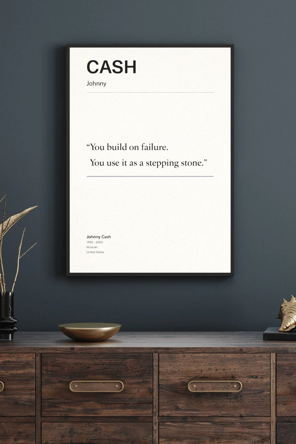 Johnny Cash Quote - Art Print – Fat Bottom Guitars