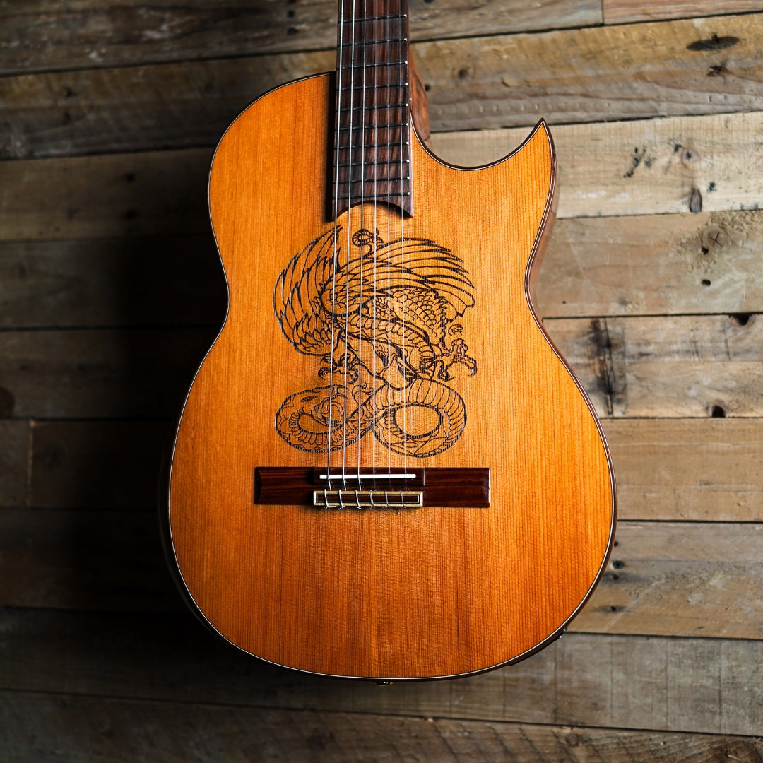 Ortega Flametal-One in Natural – Fat Bottom Guitars