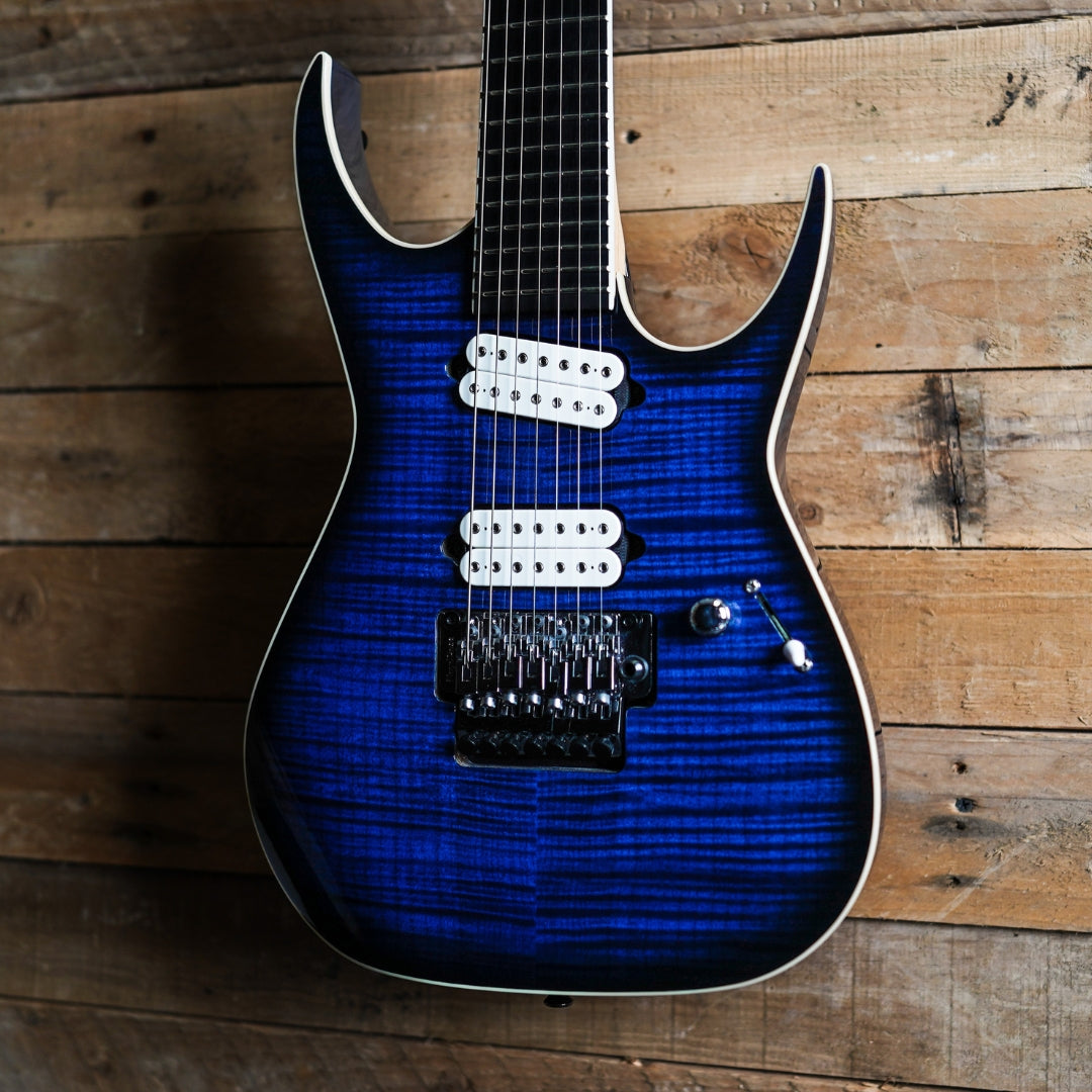 Dean Custom Shop RC7 in Blue Burst – Fat Bottom Guitars