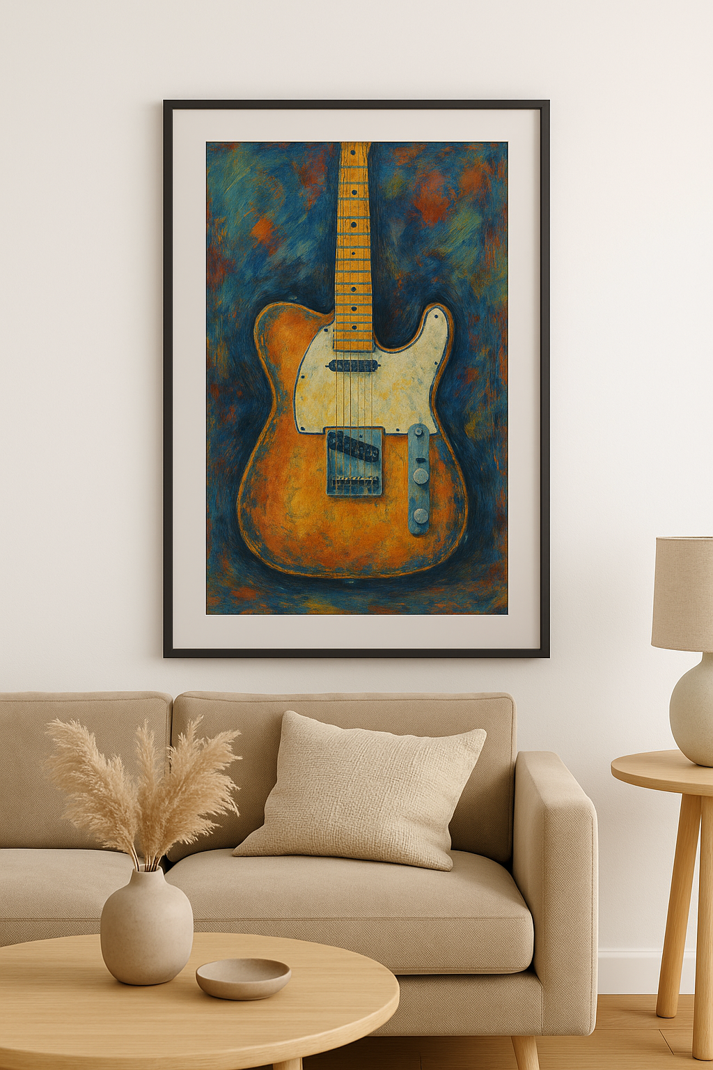 Telecaster - Abstract Art Print – Fat Bottom Guitars