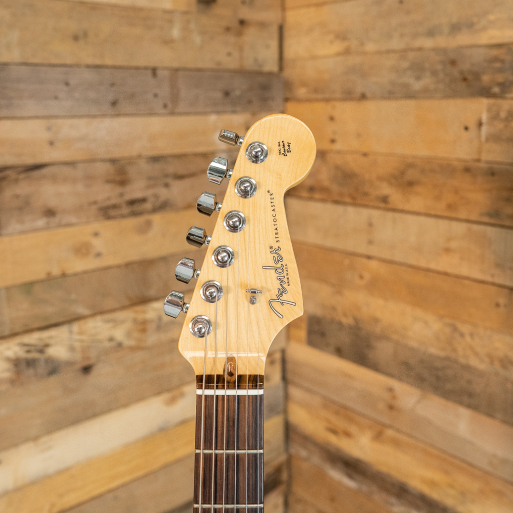 Fender FSR American Standard Rustic Ash Stratocaster in Olympic White ...